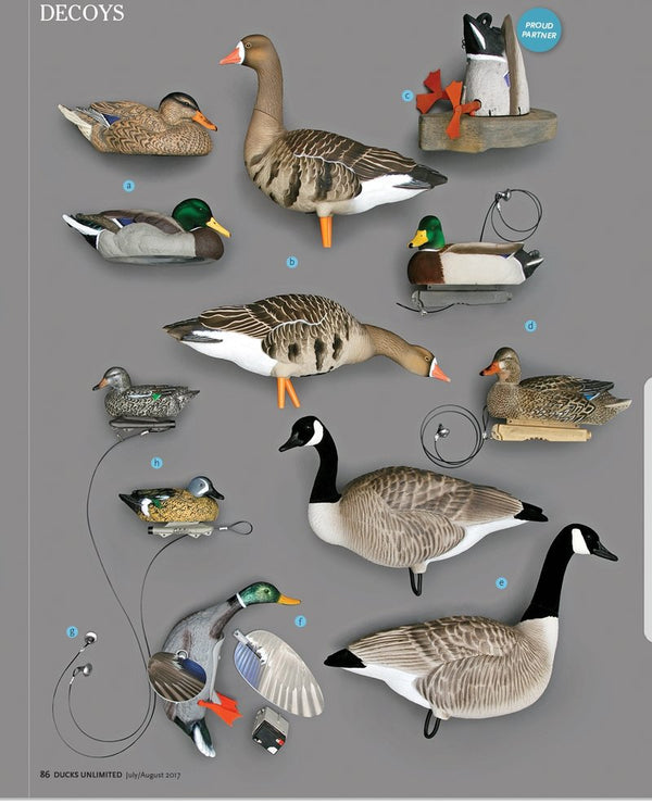 Ducks Unlimited Article Feature | Gerber Decoy Rigs